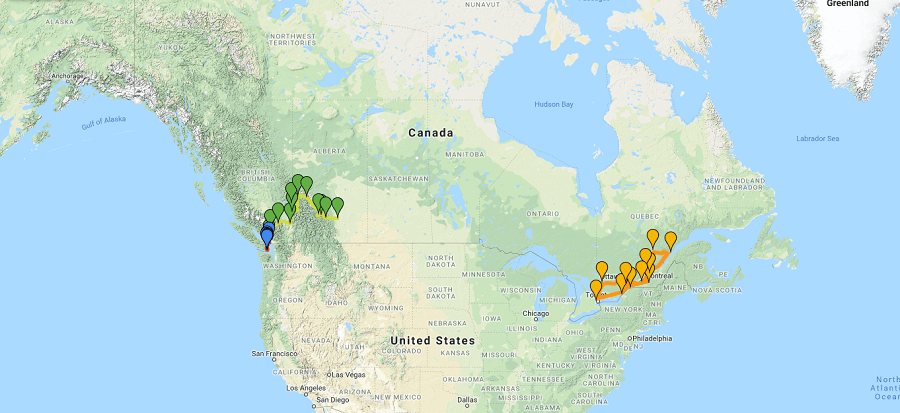 Road Trip Planning Guide for travel in Canada